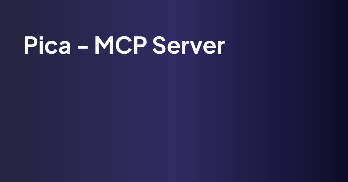 Pica - MCP Server